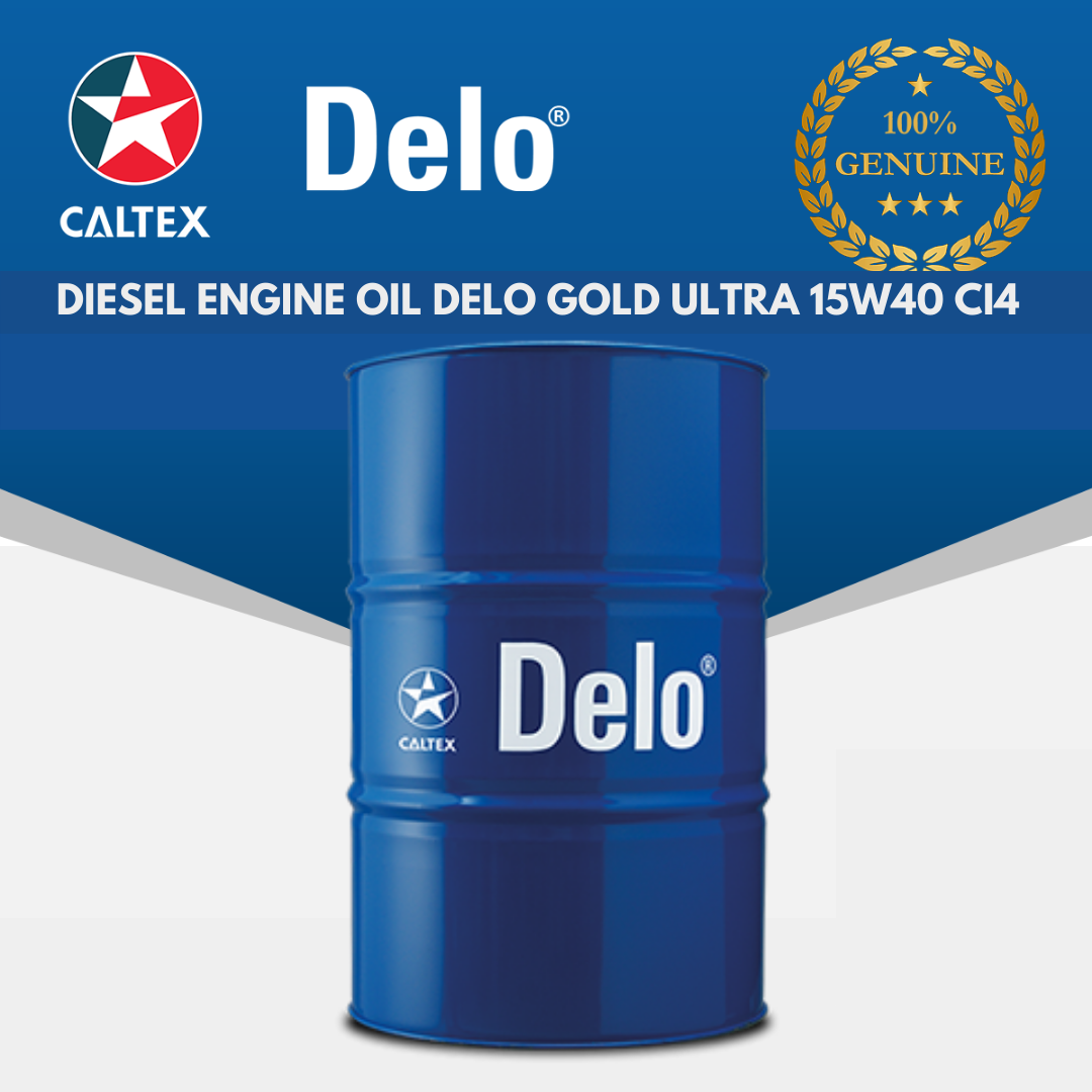 Diesel Engine Oil Caltex Delo Gold Ultra SAE 15W40 CI4 Diesel Engine ...