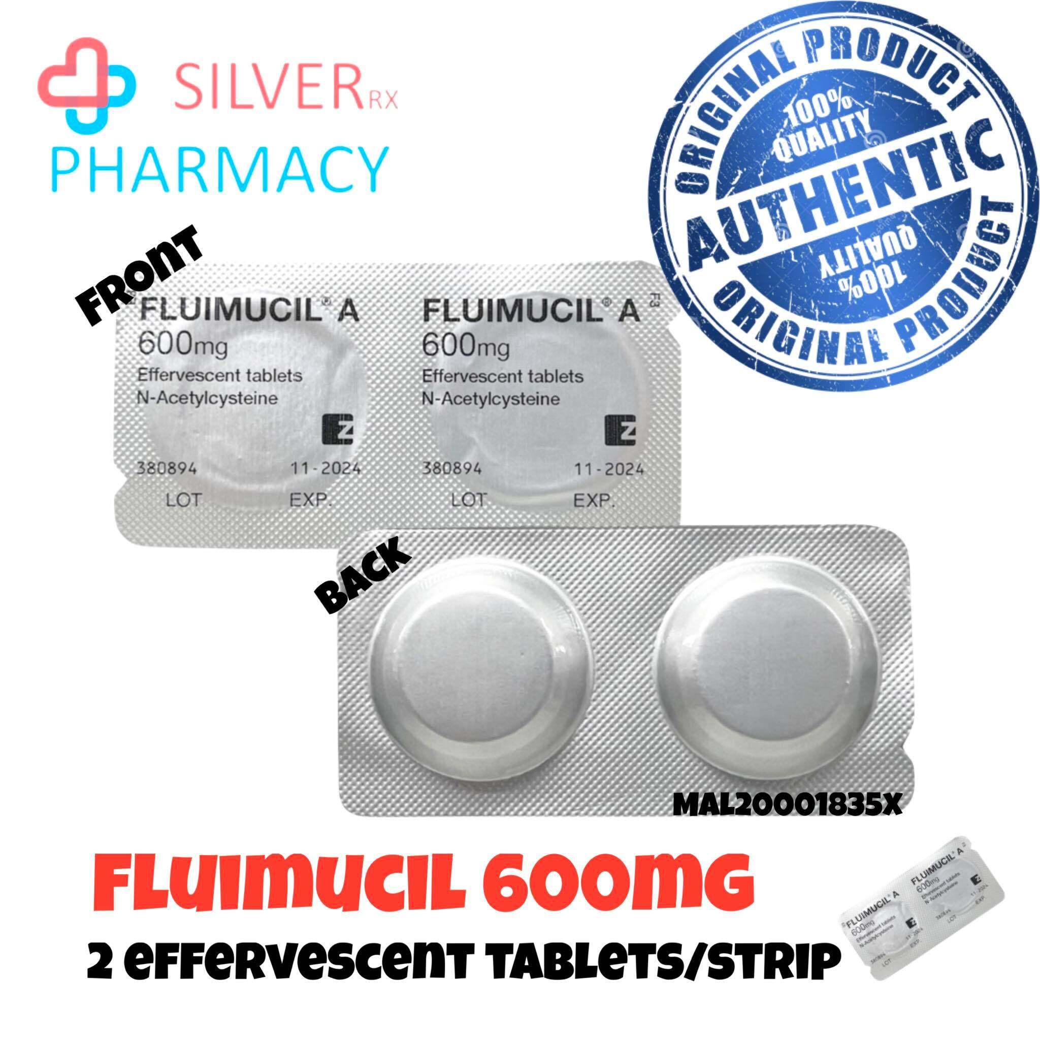 Fluimucil A 600mg Effervescent Tablets lemon flavour