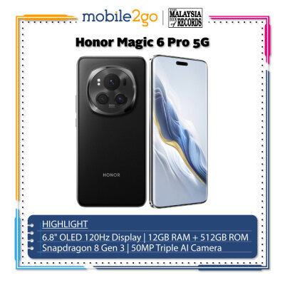 [NEW] Honor Magic 6 Pro / Magic6 Pro [6.8" OLED 120Hz Display | 12GB RAM + 512GB ROM ...