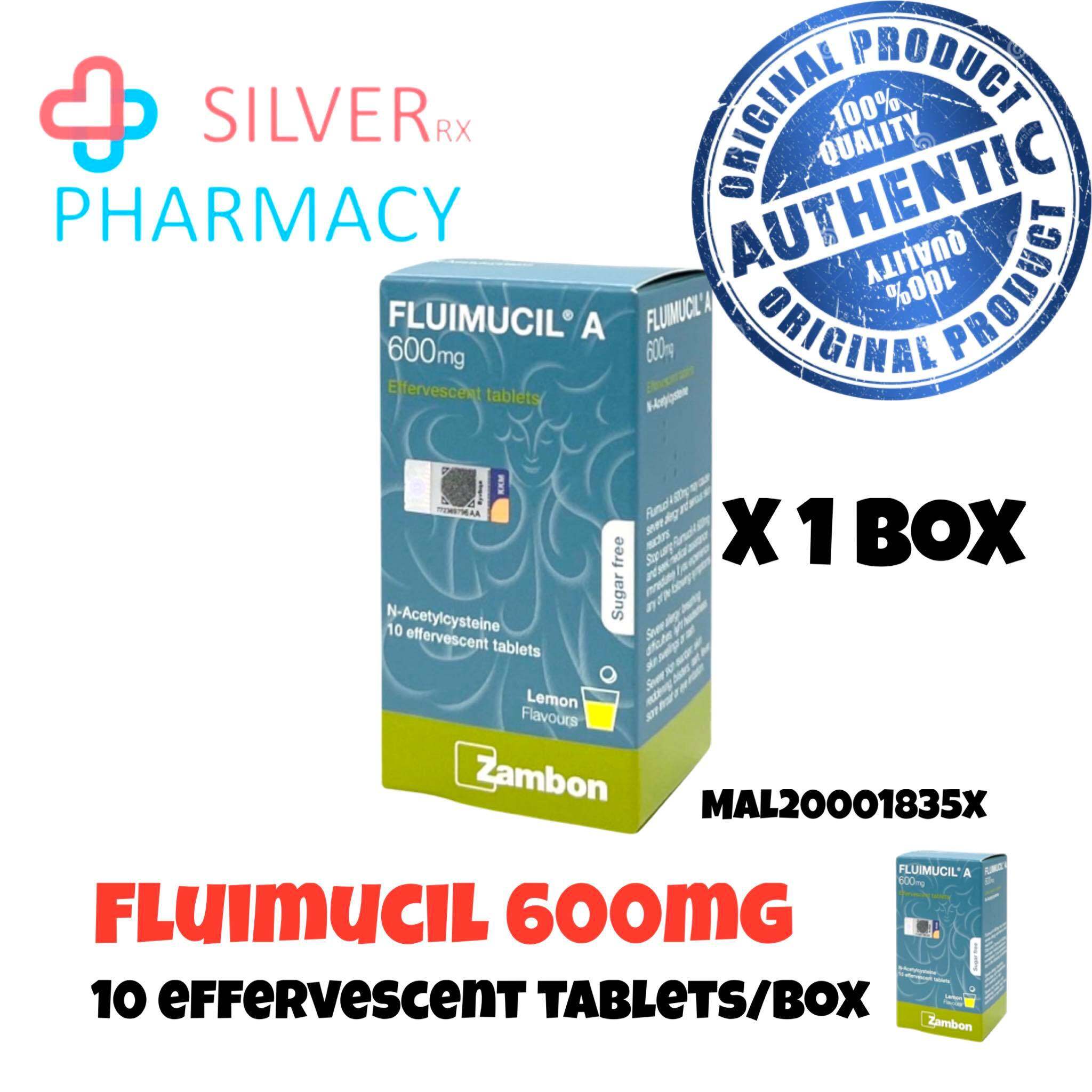 Fluimucil A 600mg Effervescent Tablets lemon flavour