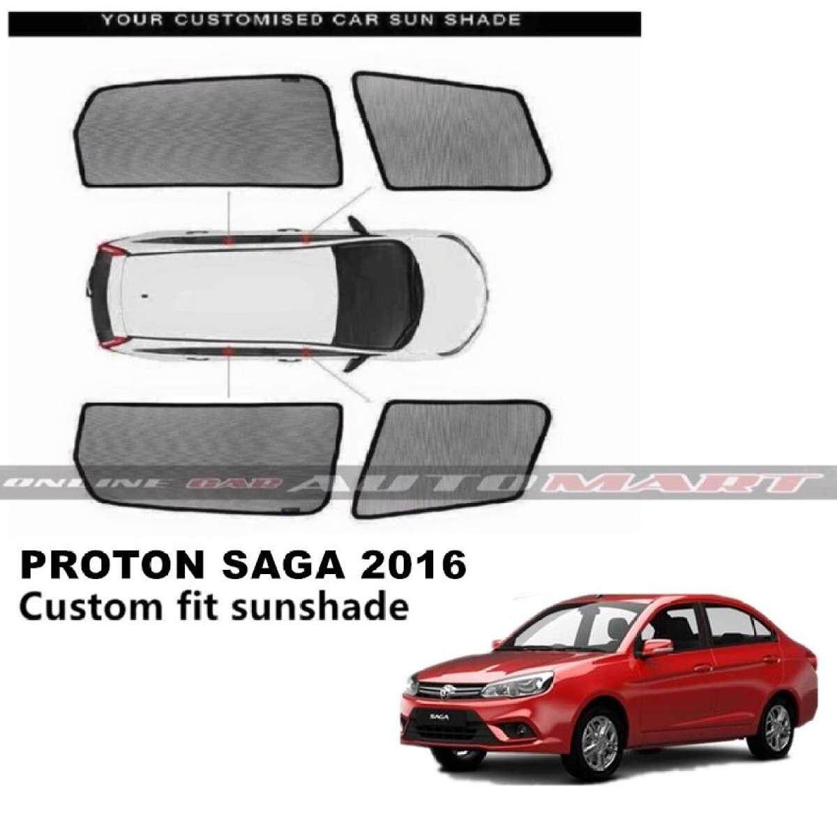 Custom Fit OEM Sunshades/ Sun shades for Proton Saga Yr 2016 - 4pcs
