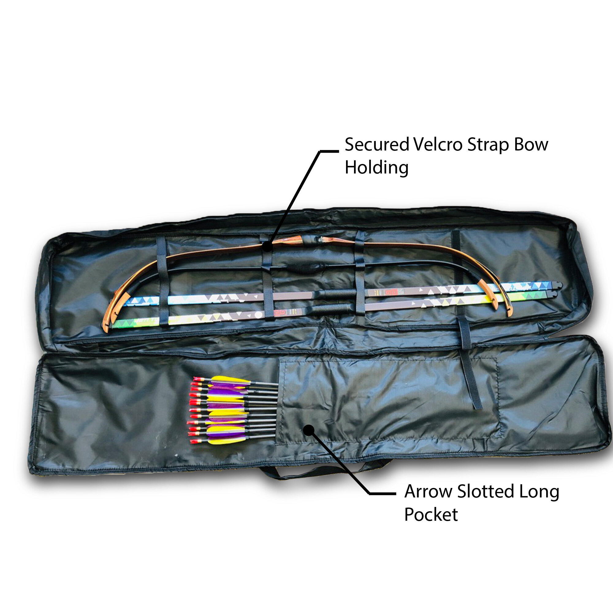 Archery Bow Bag Quality Polyster Long Type Most Common Fitted Bow Size ...
