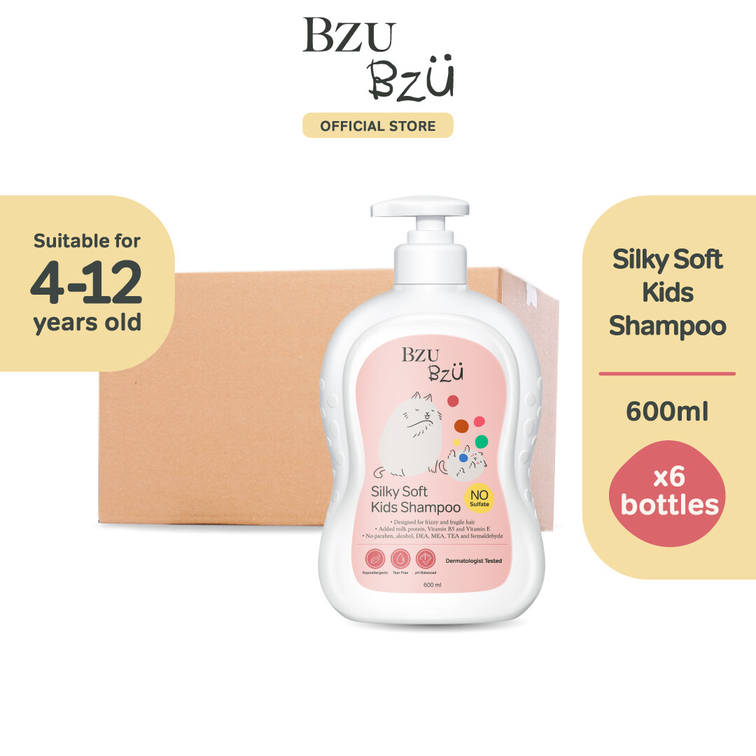[6-in-1 Bundle] BZU BZU Silky Soft Kids Shampoo (600ml x 6)