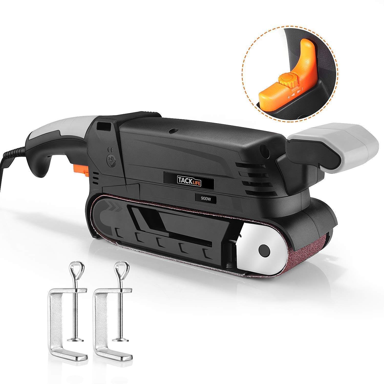 C31/TACKLIFE Belt Sander, 7.5A 900W, 321-Inch Bench Sander, Variable ...