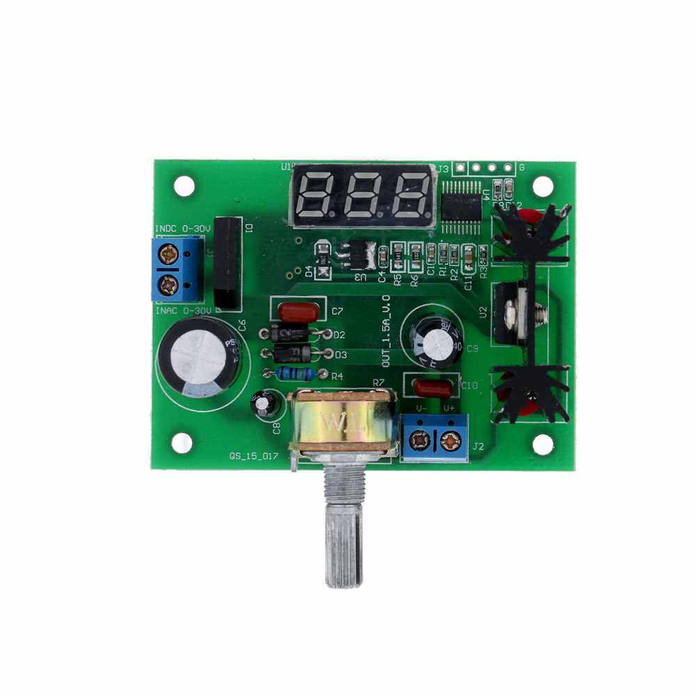 LM317 AC/DC Adjustable Voltage Regulator Step-down Power Supply Module with LED Display (Standard)