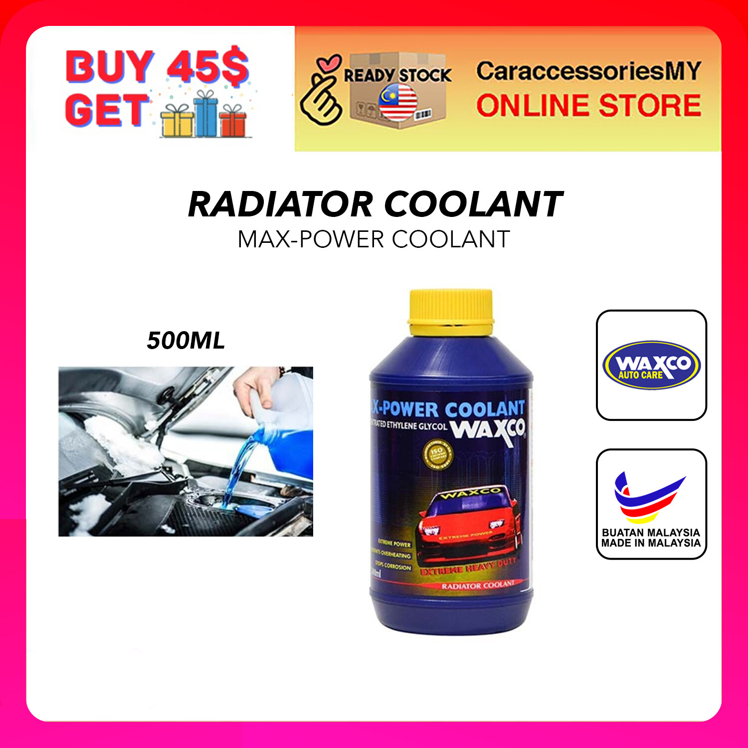 Waxco Max-Power Radiator Coolant 500ml car care car auto detailing ...