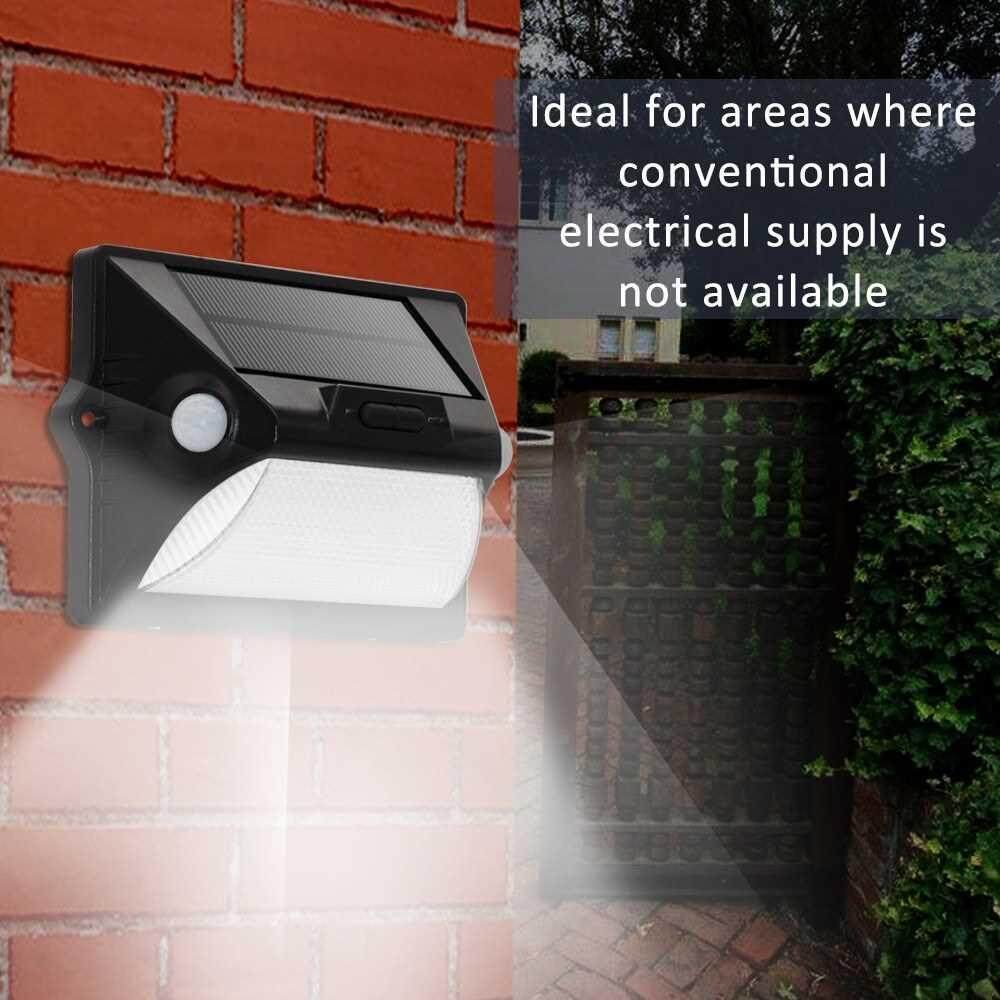 Solar Power Human Body Induction Outdoor Rechargeable Wall Light