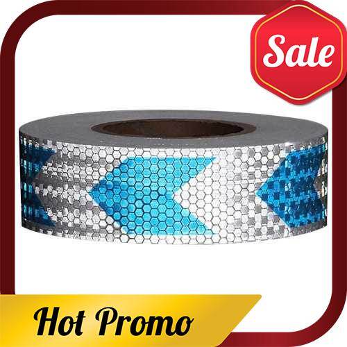 Arrow Safety Warning Conspicuity Reflective Tape Strip Sticker (Blue ...