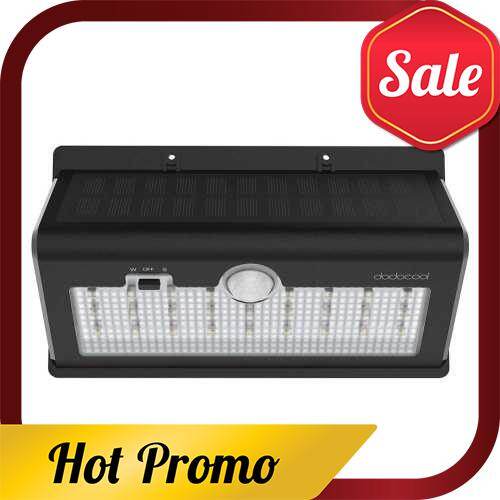 dodocool Solar Powered 520LM Ultra Bright 26 LED Wireless Security Wall ...