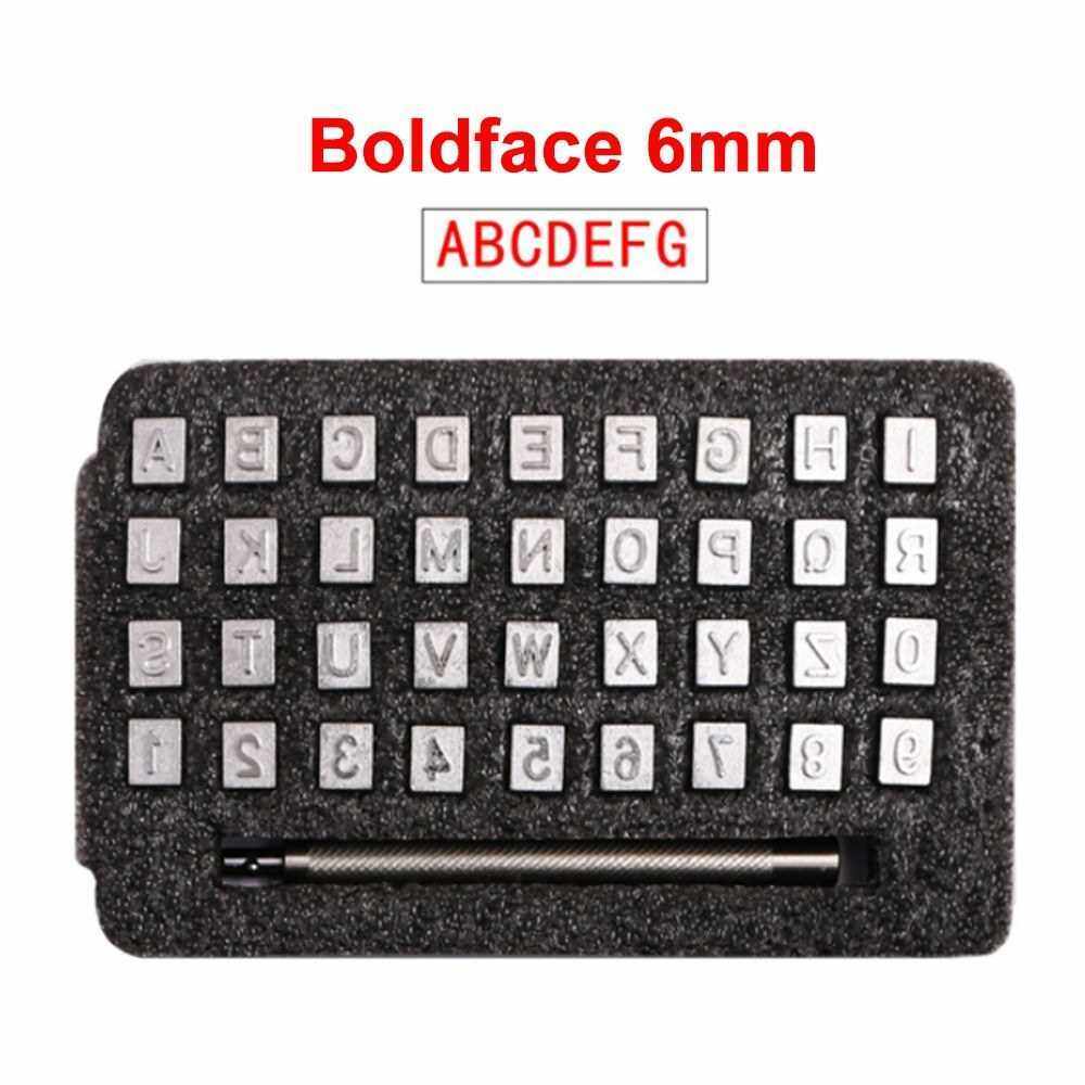 36Pcs Alphabet Letter Number Steel Punch Stamps Set for Leather Craft ... 36Pcs Alphabet Letter Number Steel Punch Stamps Set for Leather Craft ...