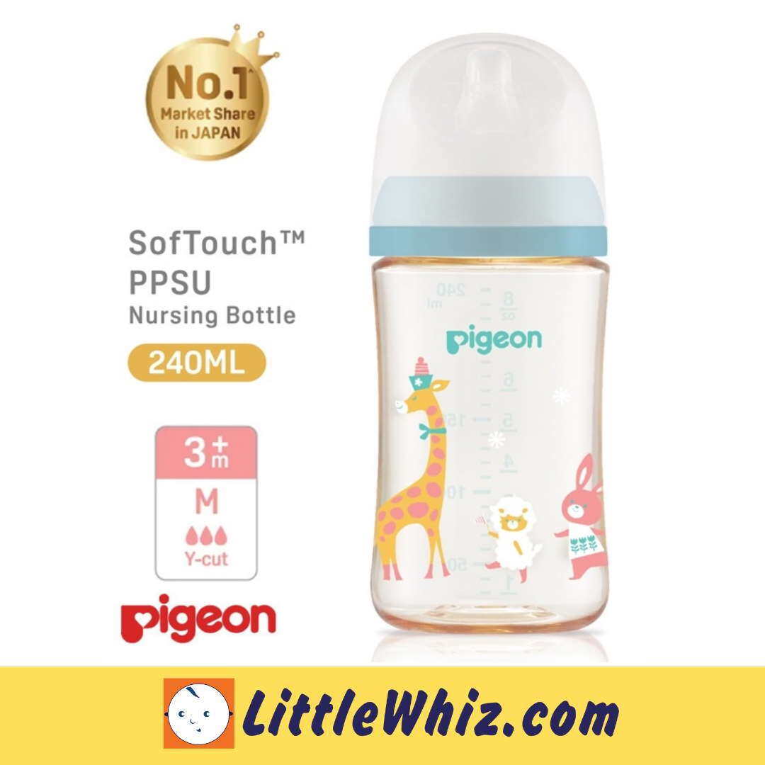Pigeon: SofTouch Wide Neck PPSU Nursing Bottle | 160ml | 240ml