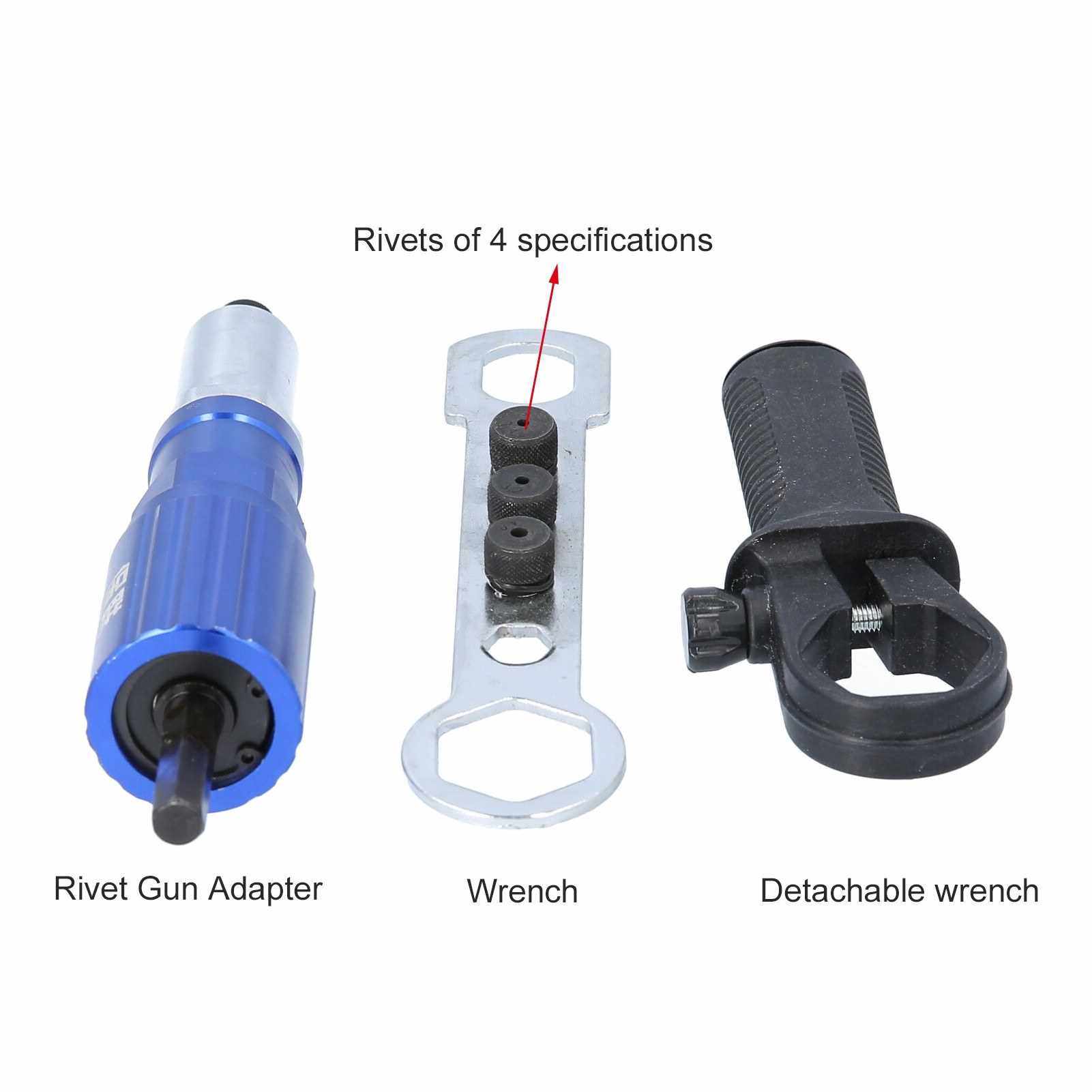 People's Choice Electric Rivet Gun Adapter Kit,Cordless Rivet Gun Tool ...