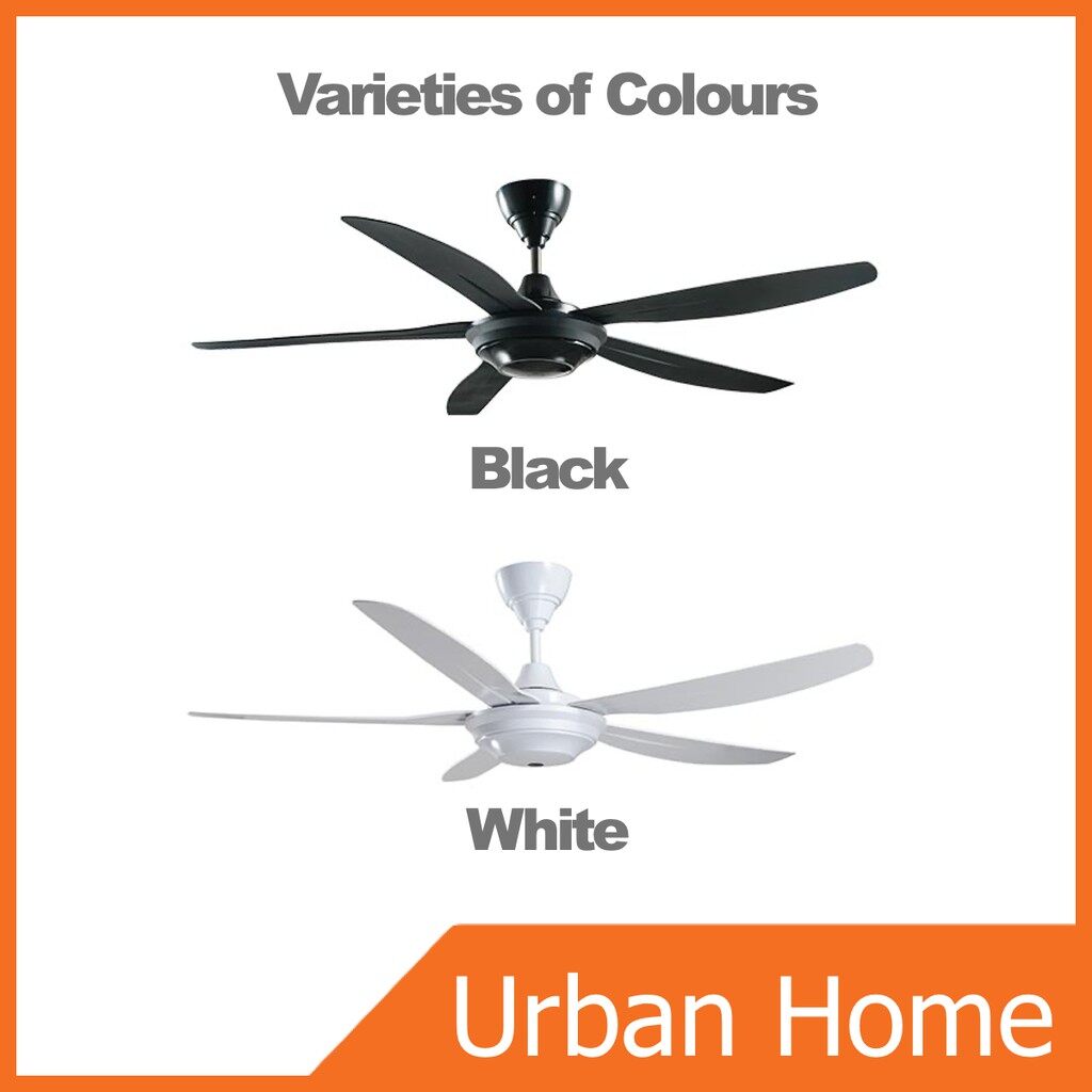 SHARP 56" 5 Blade Wafu Ceiling Fan (PJC116 / PJC116BK / PJC116WH) White ...