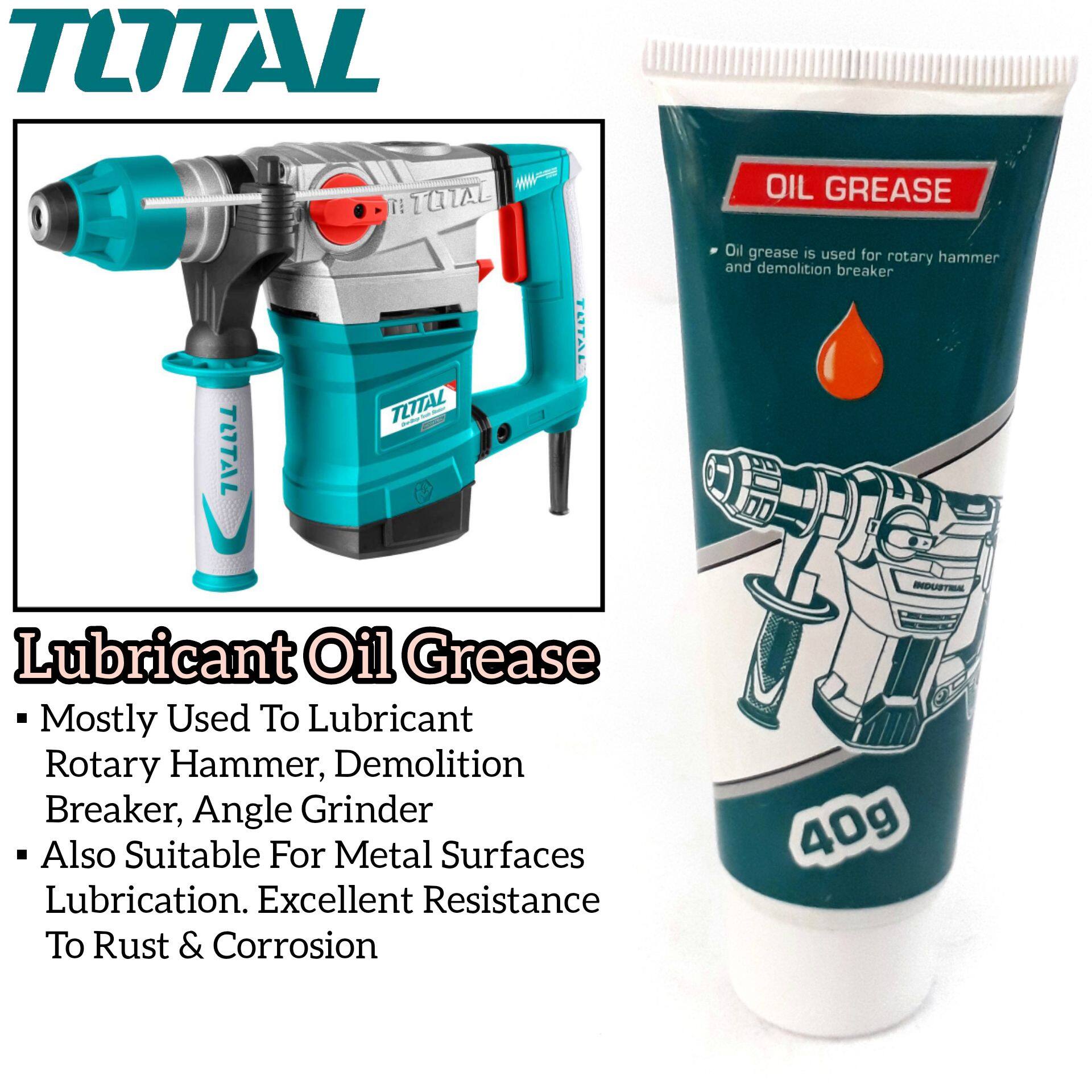 TOTAL 40g Oil Grease For Power Tool Rotary Hammer Demolition Breaker ...