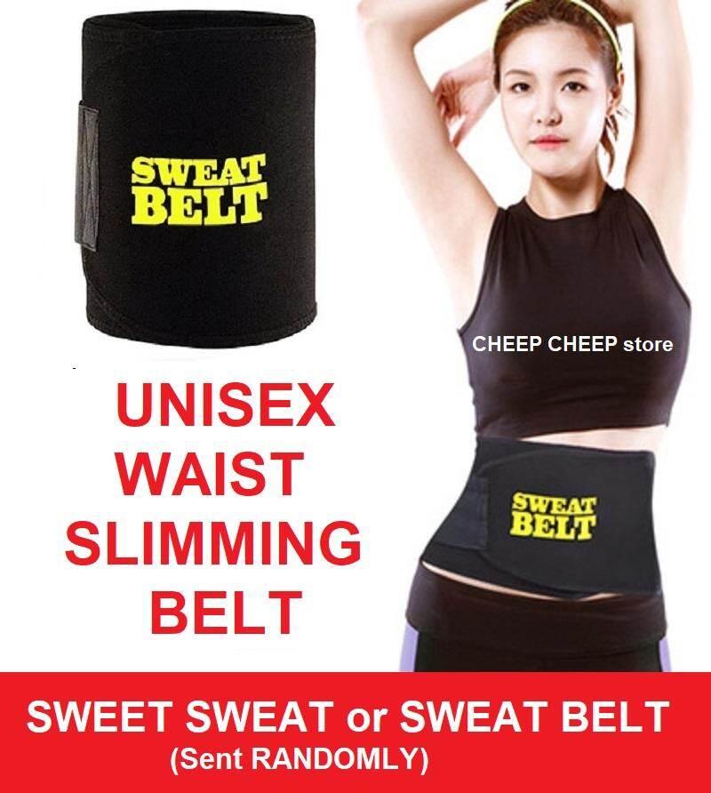 Sweet Sweat Belt Waist Trimmer Belt Adjustable Intensive Slimming Waist ...