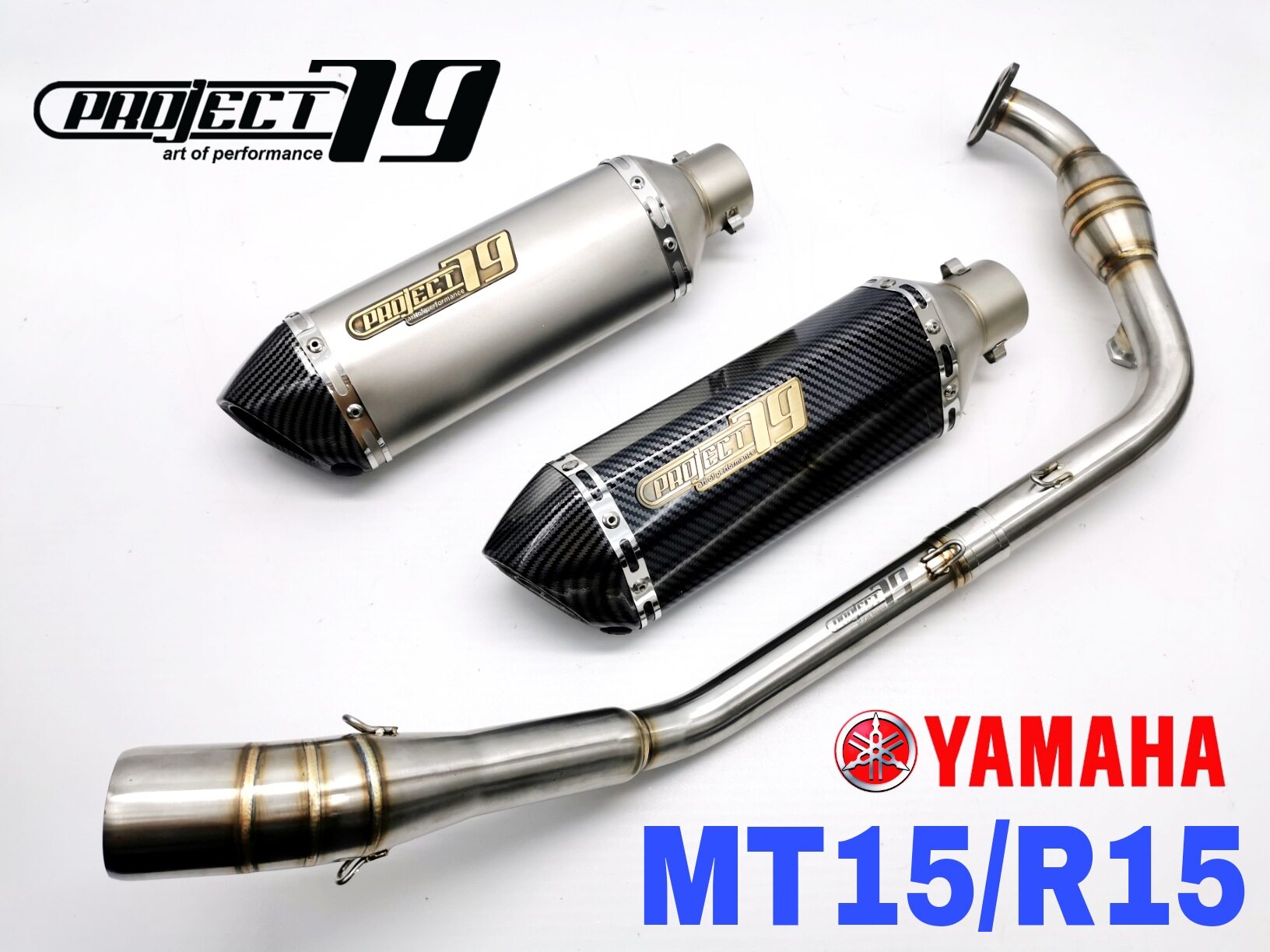 Project79 Exhaust Yamaha MT15 R15 2020 Universal Muffler 51mm Tabung ...