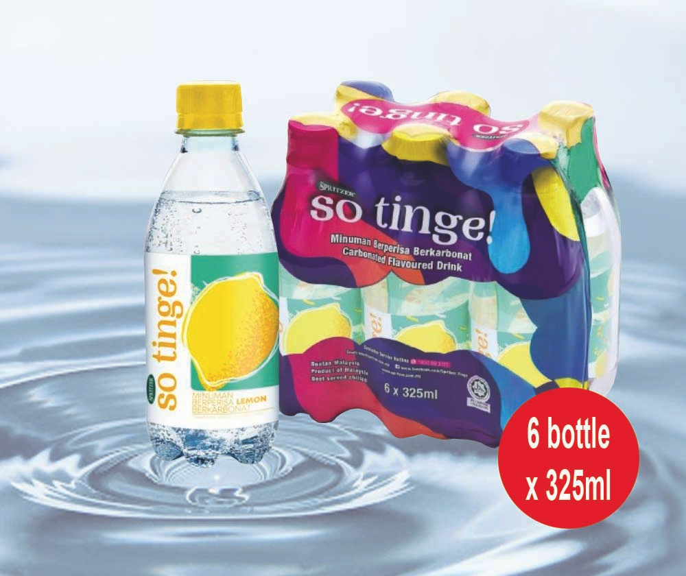 (FRESH BATCH) WJS 6 pcs 6pcs Spritzer So Tinge Carbonated Flavour Drink SoTinge Spritzer Drink ...