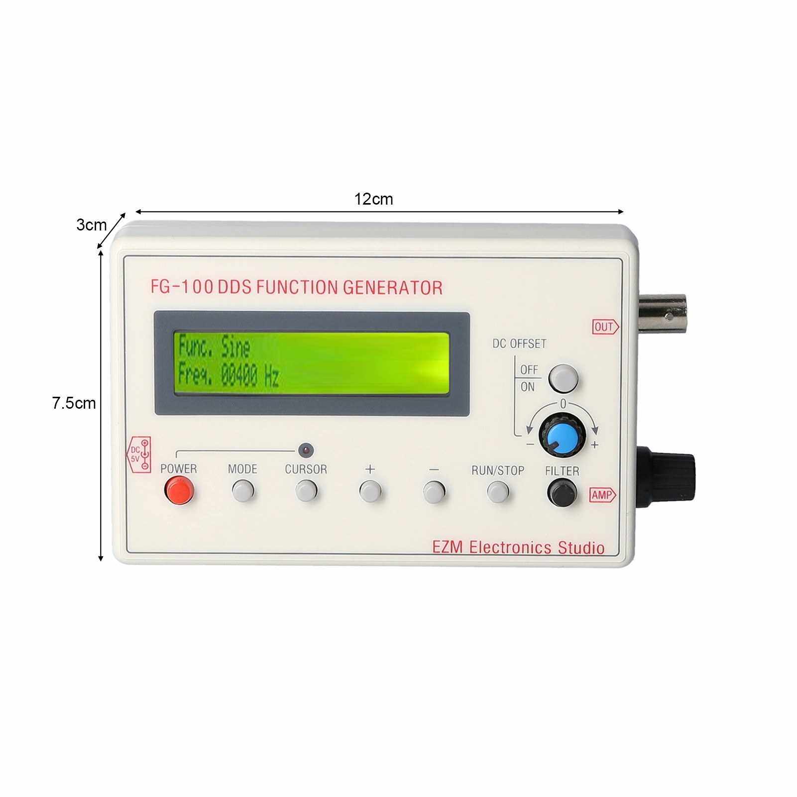 Fg 100 Dds Function Signal Generator Frequency Counter 1hz 500khz Standard