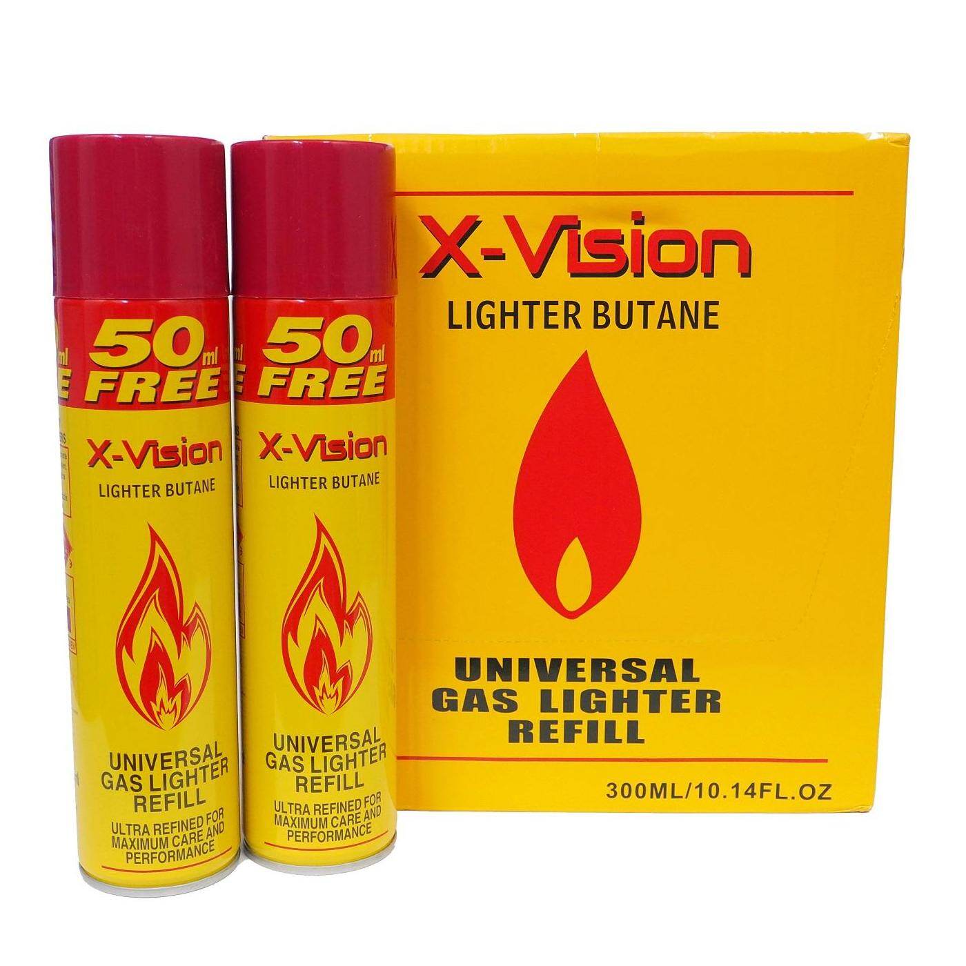 X-Vision Universal Gas Lighter Refill 300ml + Free 50ml | New PGMall