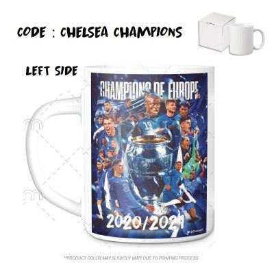 CAWAN MUG CHELSEA FC CHAMPIONS 2020/2021 THE BLUES UEFA CHAMPIONS ...