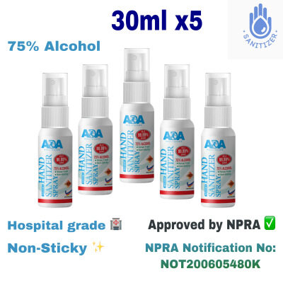 ADA Instant Hand Sanitizer Spray 75% Isopropyl-Alcohol 30ml