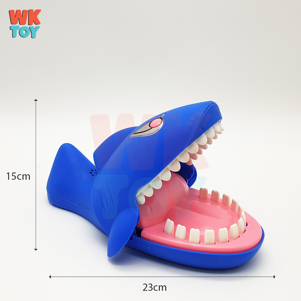 WKTOY Shark Bite Finger Sound Light Funny Snapping Teeth Excited Game ...