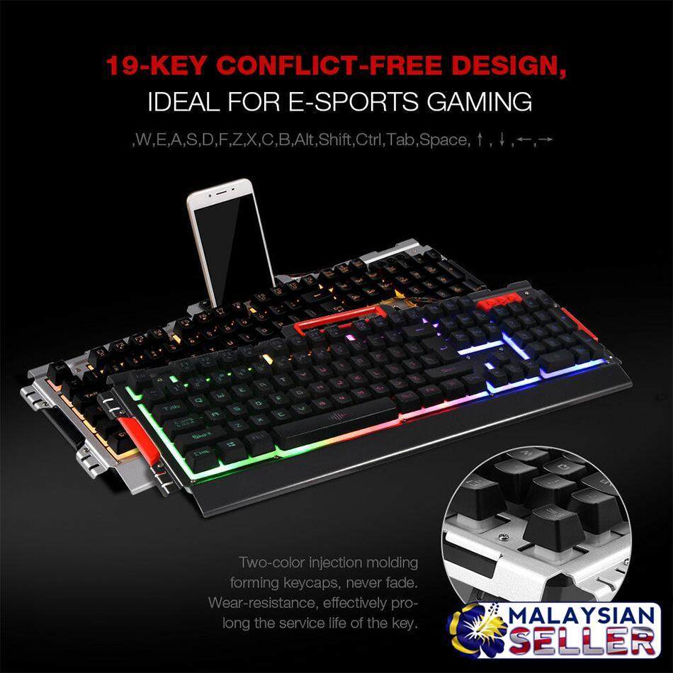 idrop K33 GAMING SET - LED Backlit USB Wired Gaming Keyboard + Mouse ...