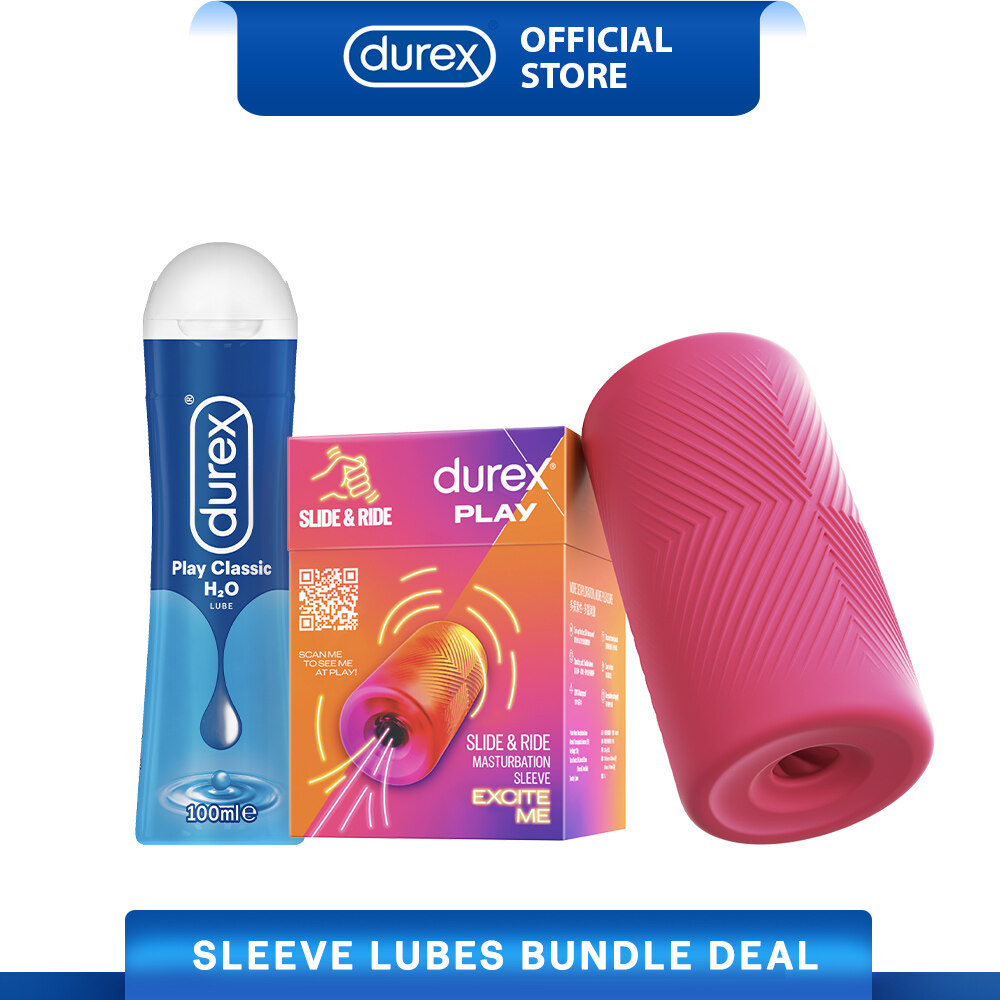 [Toy - Sleeve lubes] Durex Play Slide & Ride Masturbation Sleeve + Durex Play Classic Lube ...