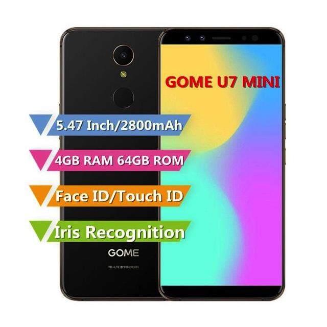 Gome U7 Mini 64GB + 4GB RAM, Deca-Core CPU, 16MP Camera [Black] 1 Year Warranty Black | New PGMall