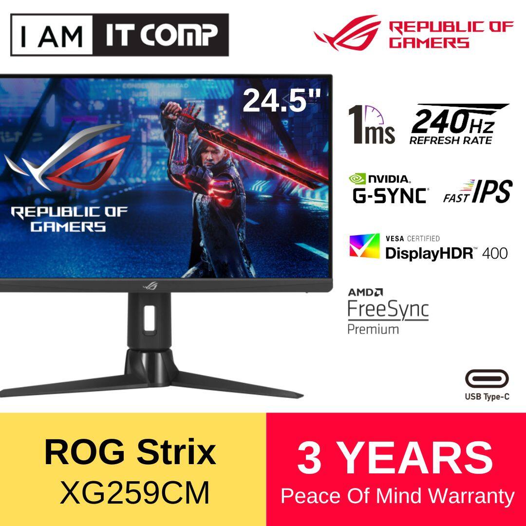ASUS ROG Strix XG259CM Gaming Monitor - 24.5" 1920x1080, 240Hz (Above ...