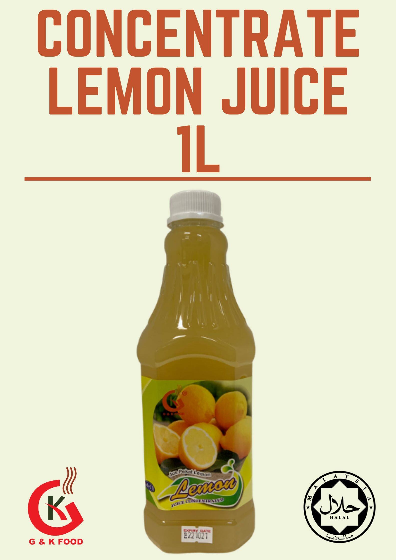 [100% JAKIM HALAL] 1 Litre Concentrate Lemon Juice/ Lemon Juice/ Ice ...
