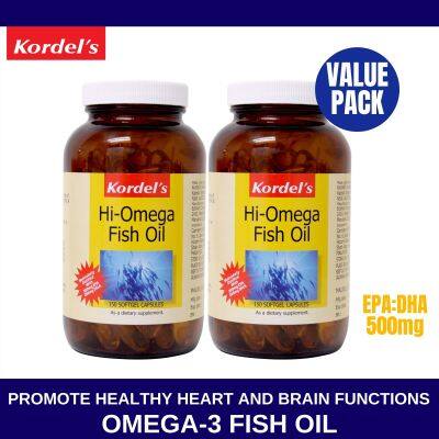 (Exp 3/26) Kordel's Hi-Omega Fish Oil 2x150 capsules to promote healthy ...
