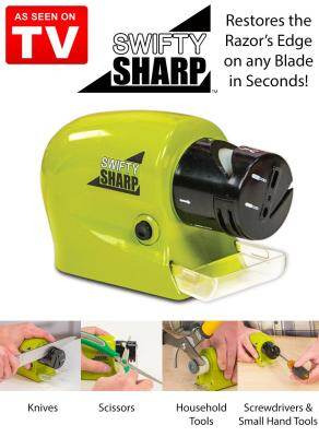 Swifty Sharp Tool & Knife Sharpener - Cordless Motorized Knife Scissors ...