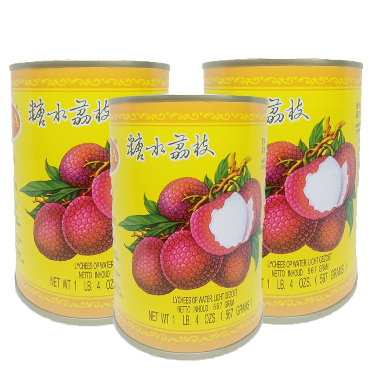 Ranesa Brand Lychees in Syrup 567g x 3 Tin
