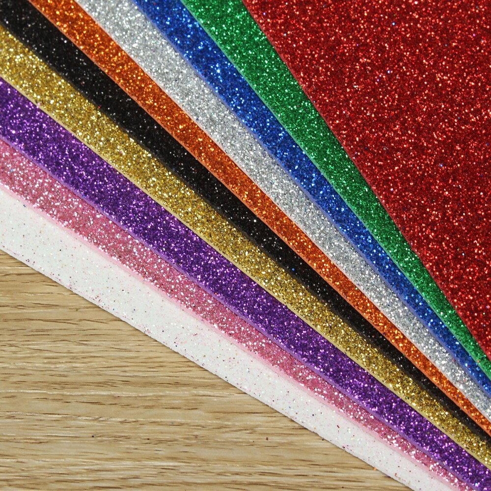 Generic 20 29 5cm 2mm Chiyogami Sponge Glitters Foam Paper Fold generic-20-29-5cm-2mm-chiyogami-sponge-glitters-foam-paper-fold