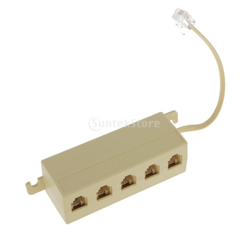 سعر Magideal 5 Ports Telephone Line Splitter Modem 6.5 inch فى السعودية ...